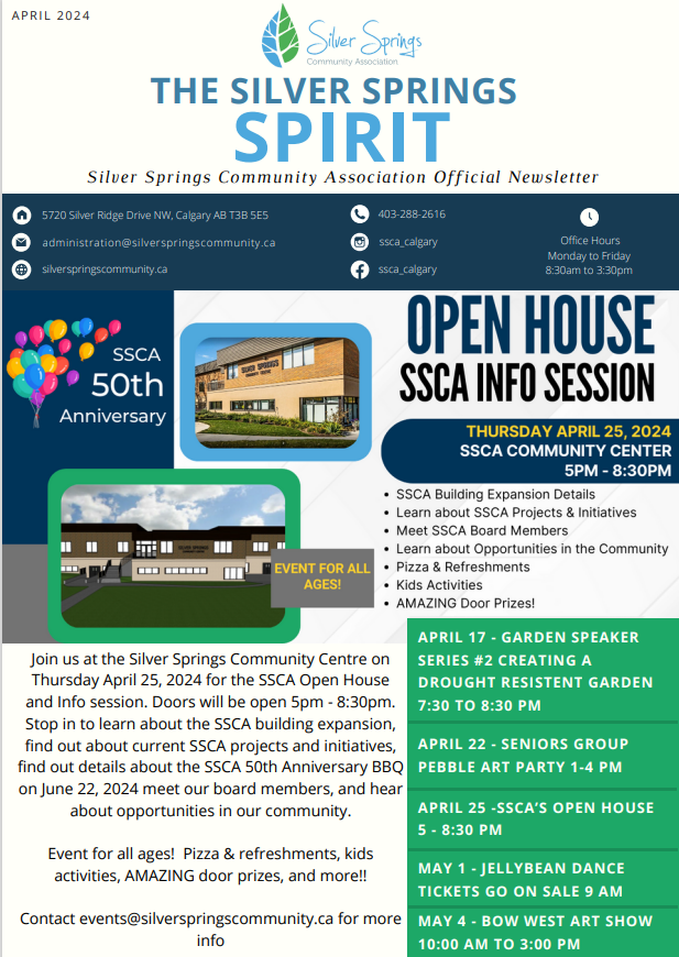 Newsletter – Silver Springs Community Association