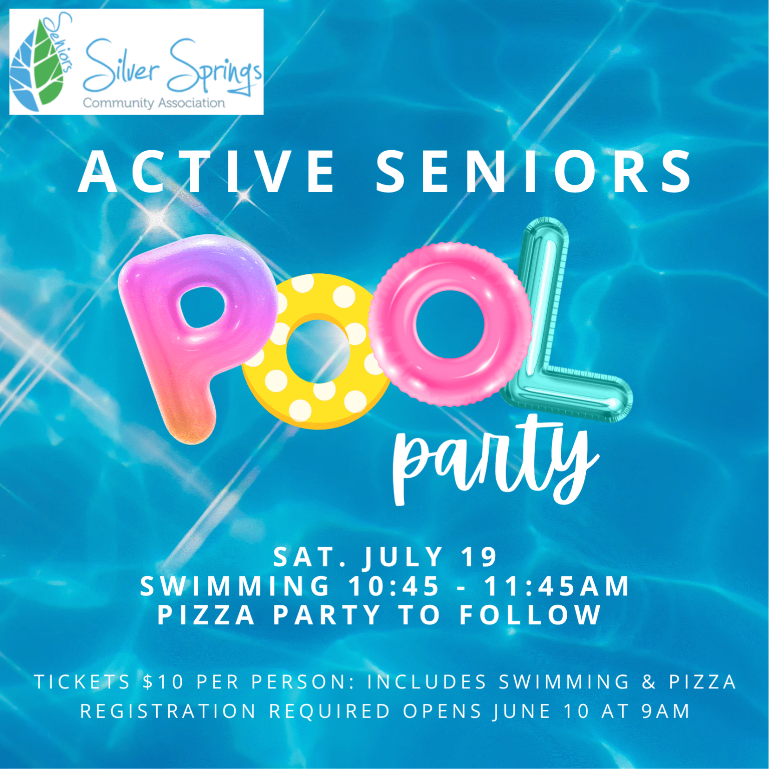 Senior’s Pool Party – Silver Springs Community Association